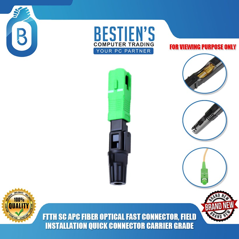 FTTH SC APC FIBER OPTICAL FAST CONNECTOR, FIELD INSTALLATION QUICK ...