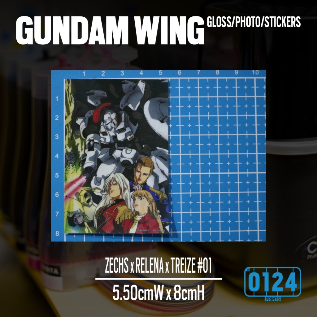 Gundam Wing Anime Gloss Vinyl Laminated Stickers Scratch Proof for ...