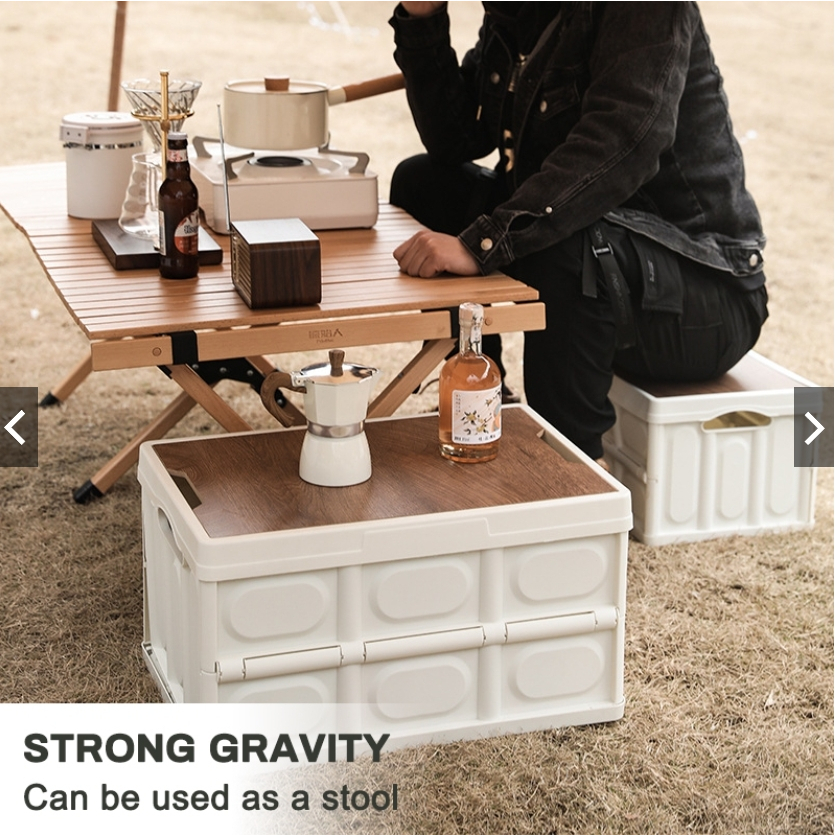 55L Outdoor Foldable Storage Box Camping Waterproof Storage Box ...