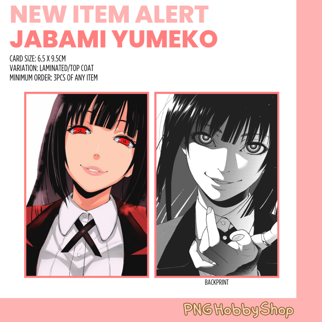 (NEW UPLOAD) Jabami Yumeko Kakegurui Anime Photocards and Keychains ...