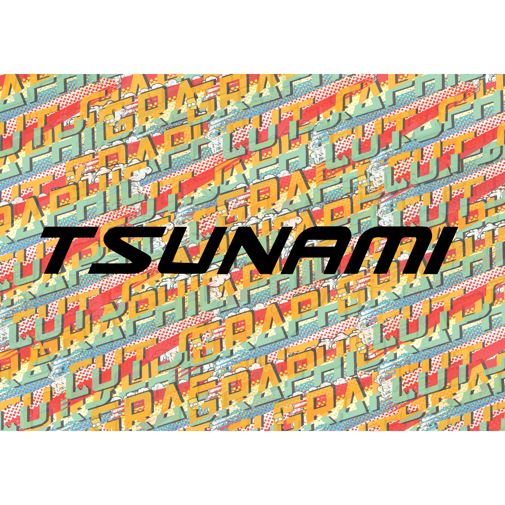 Tsunami bike frame decal | Shopee Malaysia