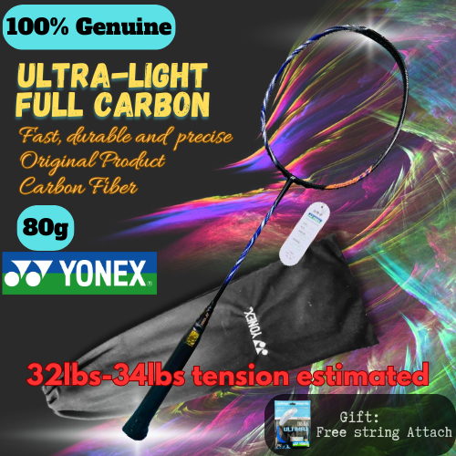 YONEX FULL CARBON FIBER BADMINTON RACKETSINGLE(1PIECE) Astrox 100zz ...