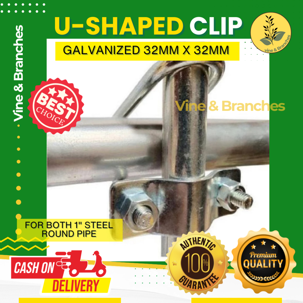 U SHAPED GALVANIZED CLIP FOR GREENHOUSE FIXTURE (32mm x 32mm) | Shopee ...