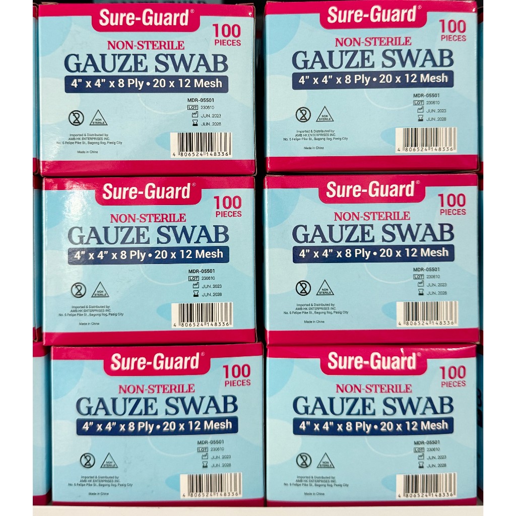 Gauze Pad / Swab 4x4 Non Sterile Sureguard 100pcs | Shopee Malaysia