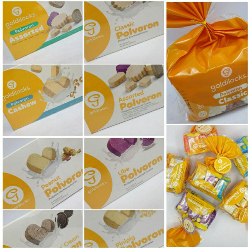 GOLDILOCKS Polvoron Package and Box Philippine candy Pasalubong ...
