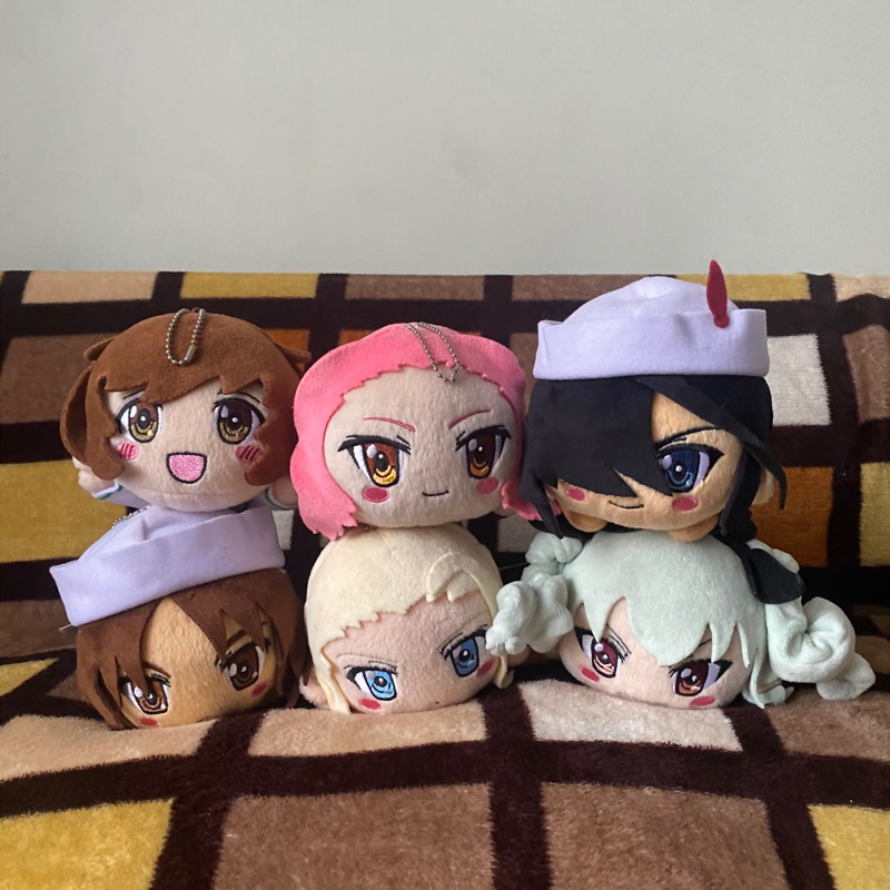 [NEW 2/5] girls und panzer nesoberi plush charm: ogin, yukari, anzai ...