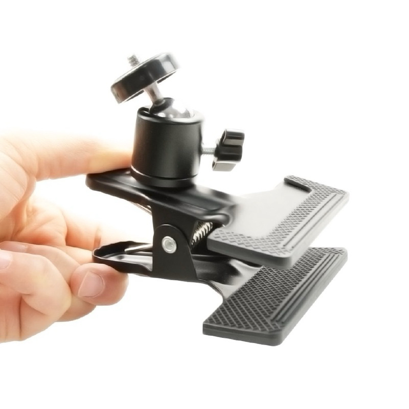Tripod Camera Clip Clamp Flash Holder Mount with 360 Swivel Photography ...