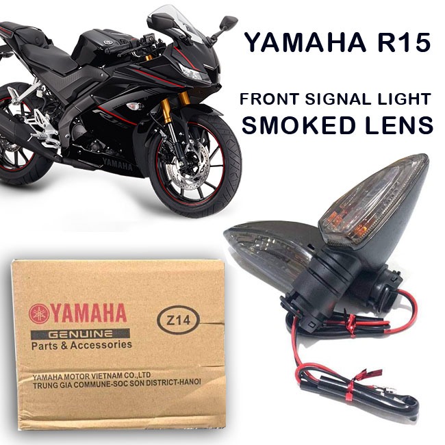 YZF-R15 YAMAHA R15 FRONT SIGNAL LIGHT FLASHER LIGHT SET TINTED LENS ...