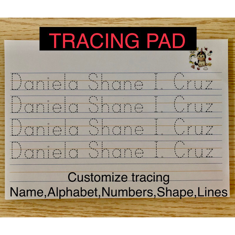 tracing pad !! PRICE!! 30 pages minimun of 3 pads per order | Shopee ...