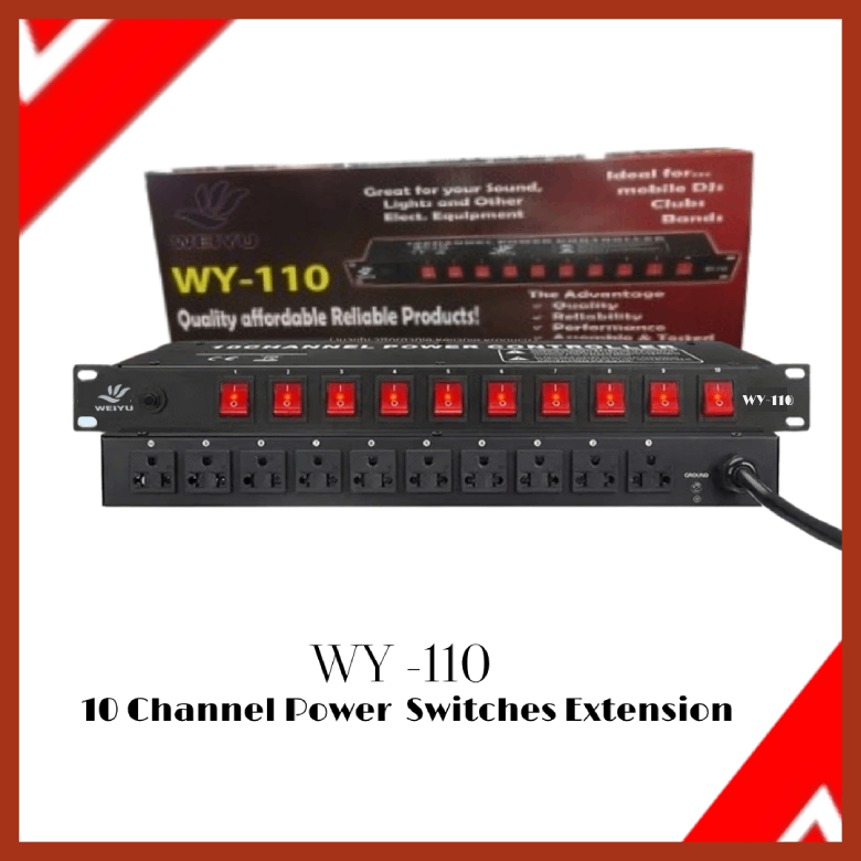 WEIYU WY -110 , 10 Channel Power Controller 10 Power Switches Extension 10 Channel Power ...