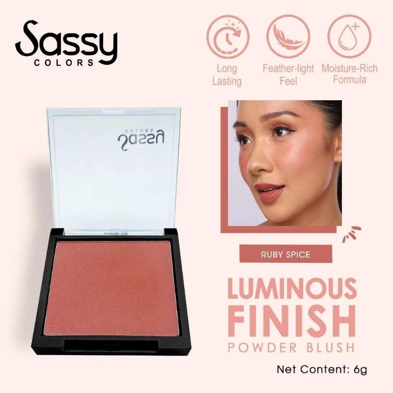 Sassy Colors Radiant Glow Powder Blush Shopee Malaysia