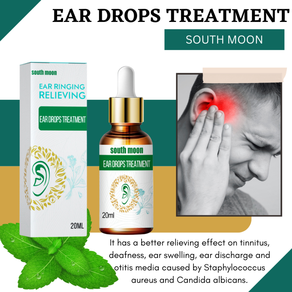 South Moon Tinnitus liquid Ear Drops Treatment Remover Earache Liquid ...