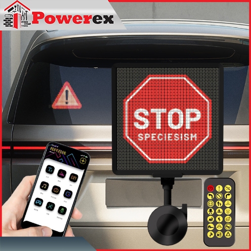 DIY Car LED Sign Smart APP Control Matrix Pixel Panel Lamp Windshield ...