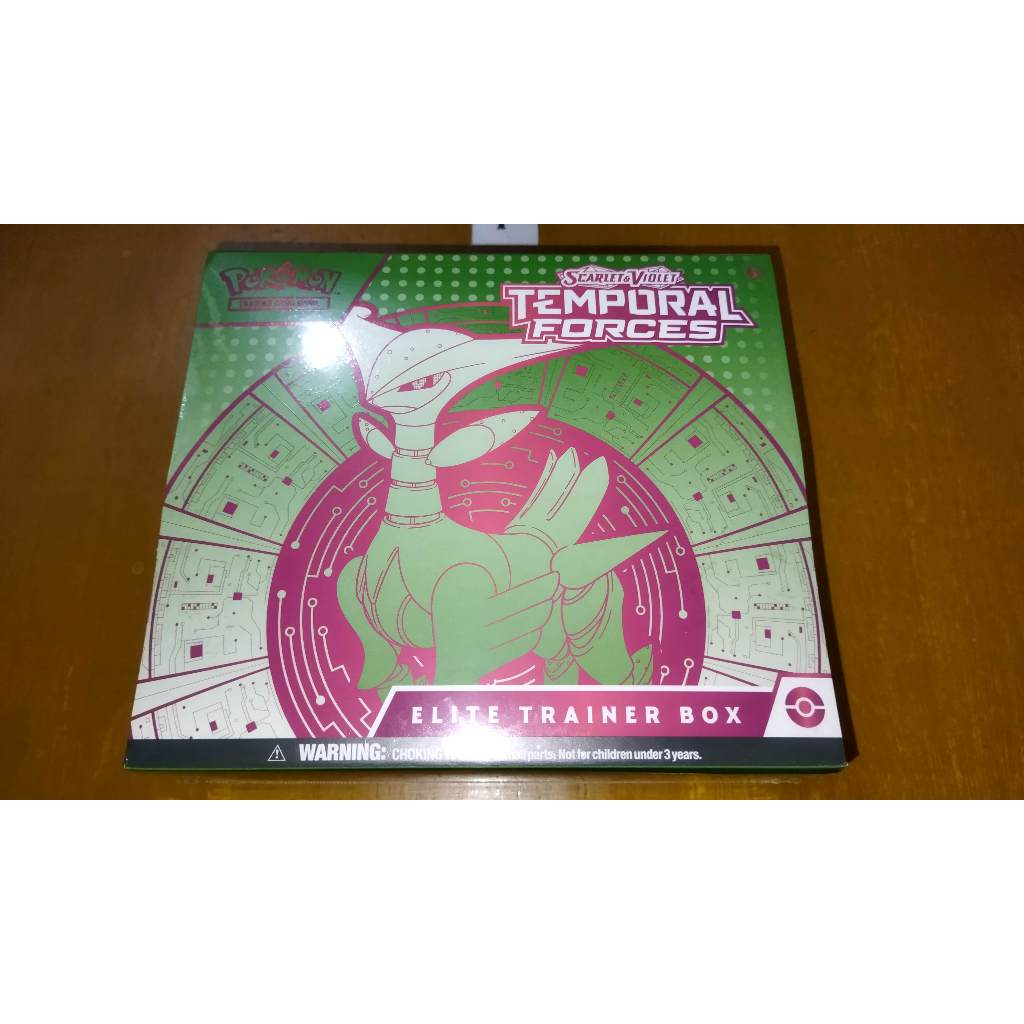 Temporal Forces TEF Sealed ETB Elite Trainer Box Pokemon TCG Scarlet ...