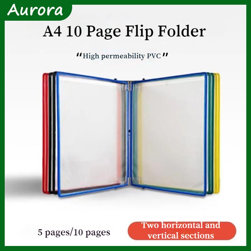 5 Pages 10 Pages Wall-Mounted Flip-Leaf Rack A4 Standard Homework Guide ...