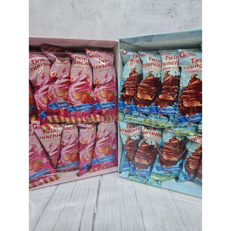 Twin Crunchies Chocolate Cone Snack Candy 30 pcs | Shopee Malaysia
