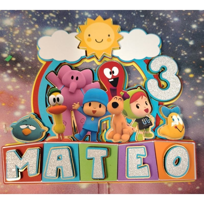 Pocoyo Customized Cake Topper | Shopee Malaysia
