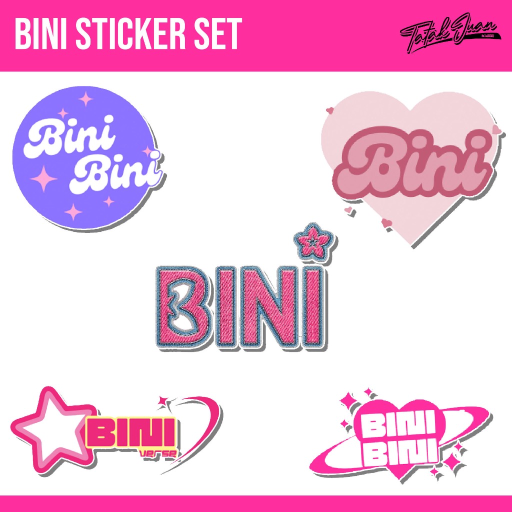 BINI STICKER SET Laminated Waterproof Vinyl | Shopee Malaysia