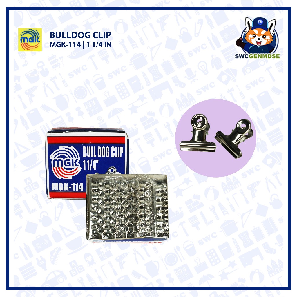 MGK Bulldog Clip | Metal Grip Clips | 1 1/4 IN | Sold Per Pack (6s ...