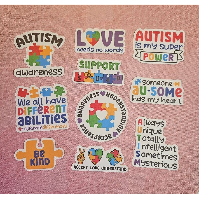Autism Awareness Sticker Set Diecut stickers | Shopee Malaysia