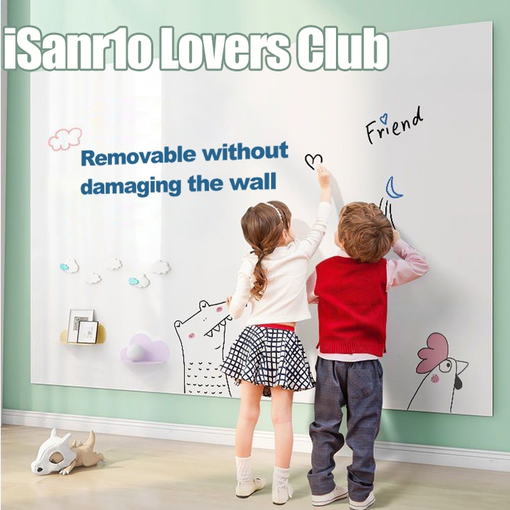 Electrostatic Adsorption Whiteboard Wall Stickers Seamless Whiteboard ...