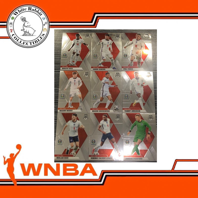 UEFA PANINI MOSAIC EURO 2020 - England Team Set Cards Phil Foden Declan ...