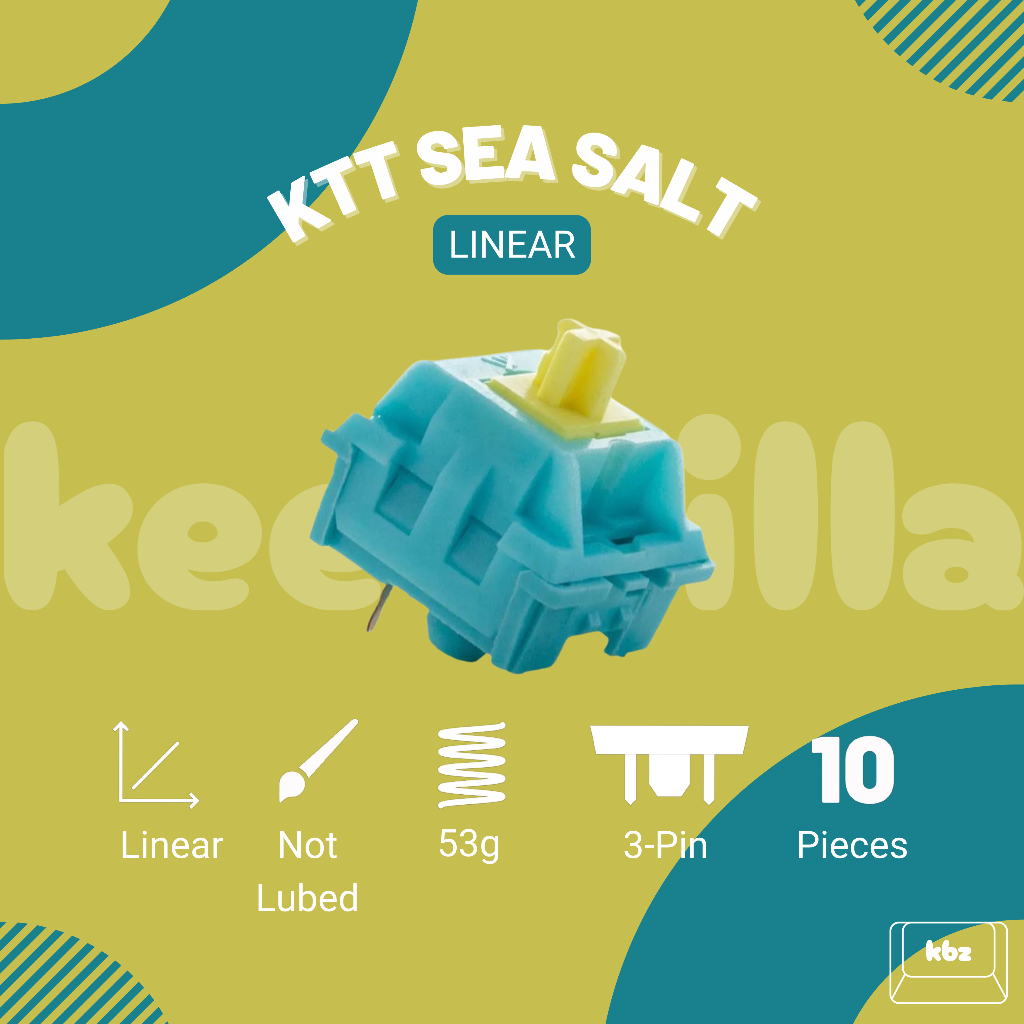 KTT Sea Salt Lemon Linear Switch Mechanical Keyboard Switch SMD LED 3 ...