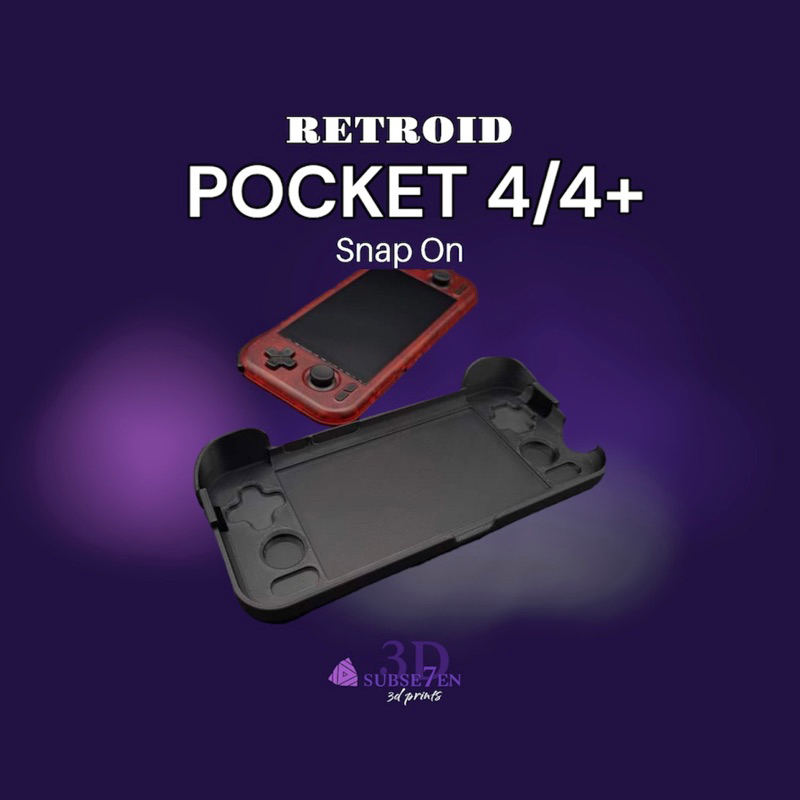 RETROID Pocket 4/4 pro case clip on civer Handheld Gaming Console ...