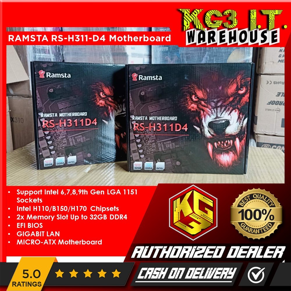 RAMSTA RS-H311-D4 Micro ATX Motherboard | Supports Intel 6,7,8,9th Gen Processors | LGA 1151 ...