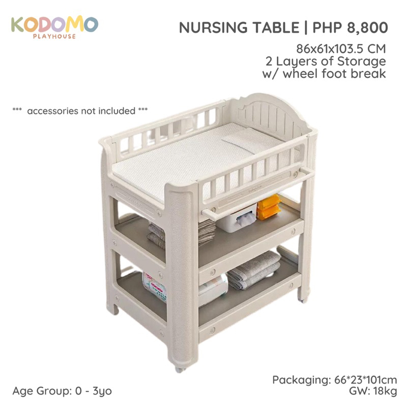 KODOMO PLAYHOUSE NURSING TABLE | Shopee Malaysia