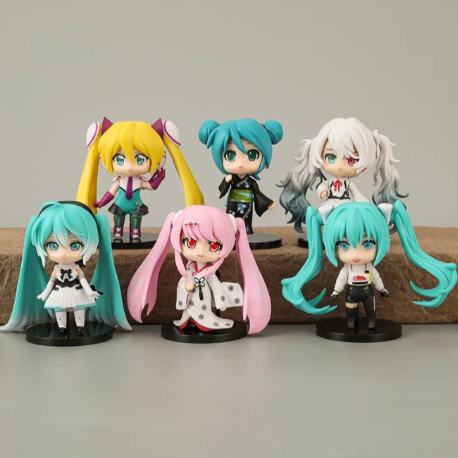 FIGURE SET HATSUNE MIKU SET C 6IN1 (10cm) | Shopee Malaysia