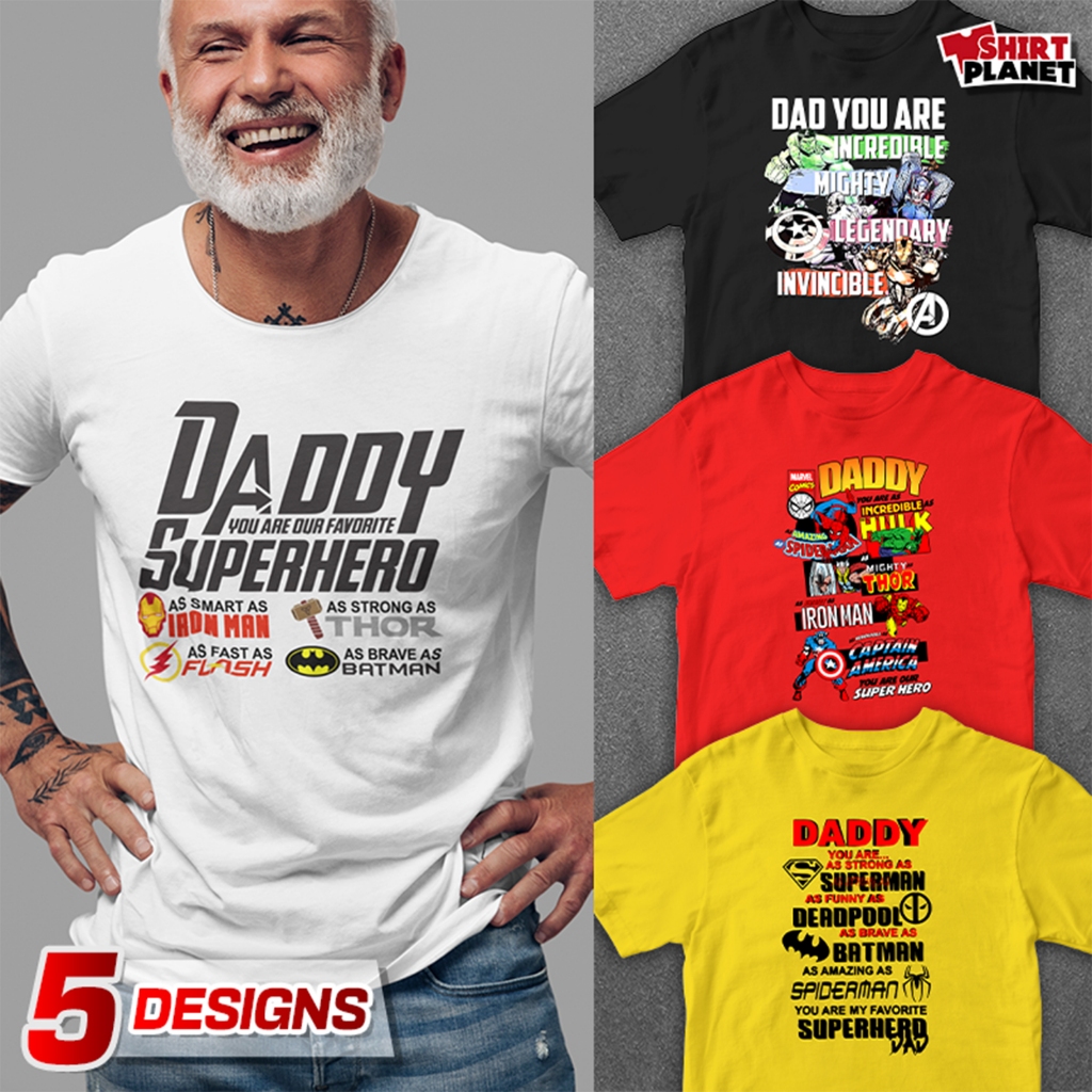 Shirt planet Superhero Daddy T-shirt Design Collection for Father's day ...