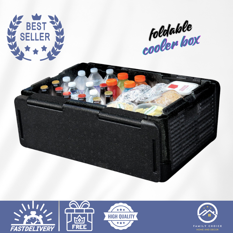 Cooling Chilling Collapsible Cooler Chest Box Insulate Foldable ...