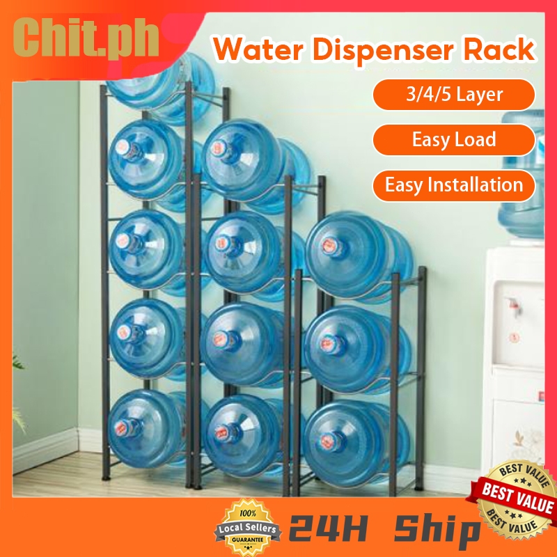 CHIT 3/4/5 Layers Mineral Water Dispenser Rack Kitchen Stand Container ...