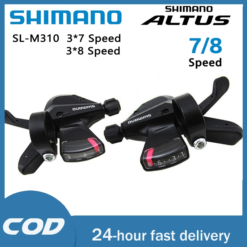 Shimano altus sl-m310 7/8 speed shifter trigger set 8 speed shifter with cable for mtb mountain ...