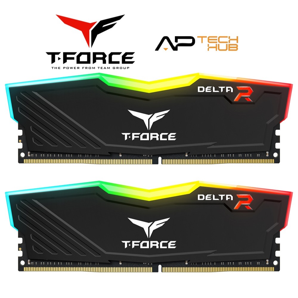 T-FORCE DELTA RGB DDR4 3200MHZ BLACK 32GB 16GB | Shopee Malaysia