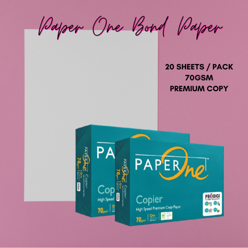 Paper One Bond Paper 20sheets (70gsm) | Shopee Malaysia