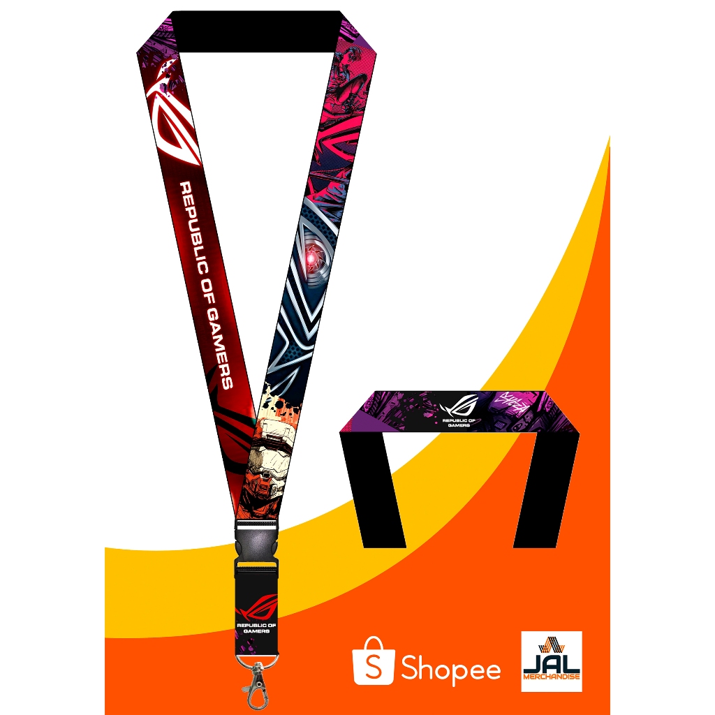ROG ID lace Republic of Gamers ID Lace Lanyard ID Sling | Shopee Malaysia