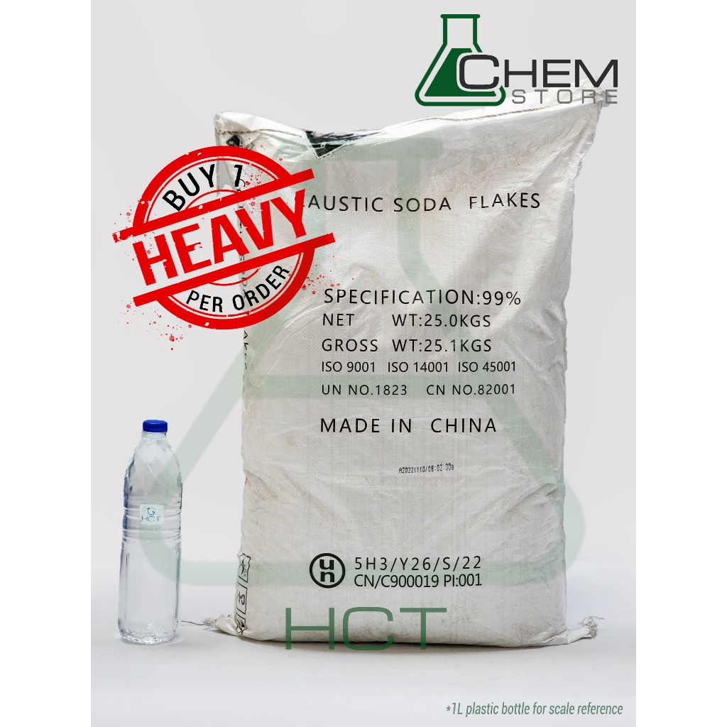 Caustic Soda Flakes / Lye / Sodium Hydroxide - 25 kilo / bag Oktakem ...