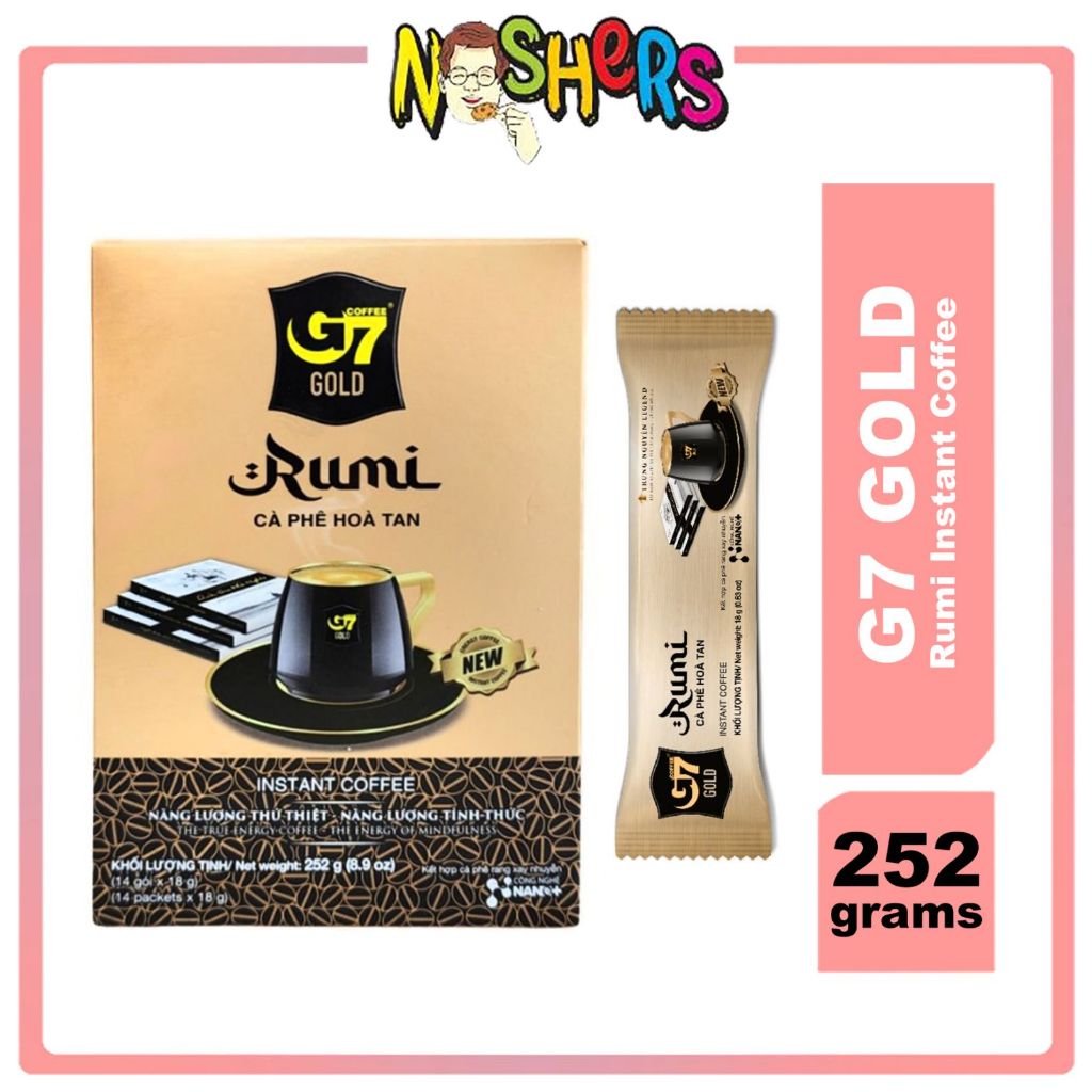 Noshers Trung Nguyen Legend G7 Gold Rumi Instant Milk Coffee 252g Coffee Intense 12packs ...