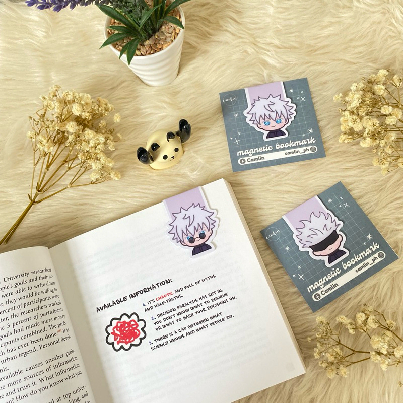 Gojo Satoru Anime Jujutsu Kaisen Magnetic Bookmarks | Shopee Malaysia