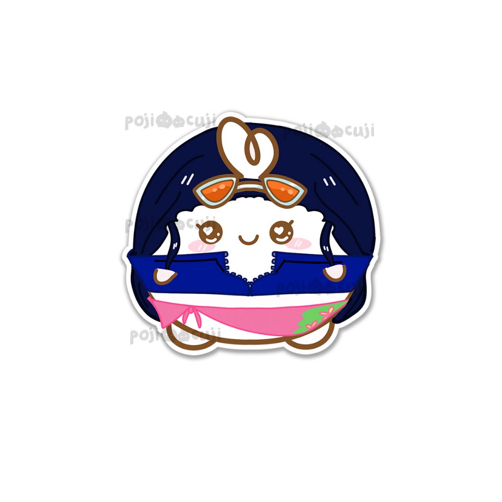 One piece anime sticker, laptop sticker, cute sticker by Poji and Cuhi ...