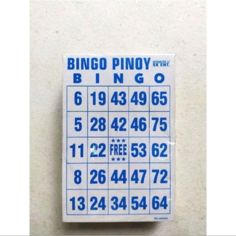 Bingo Cards BINGO PINOY 100pcs Playing Cards hard paper | Shopee Malaysia