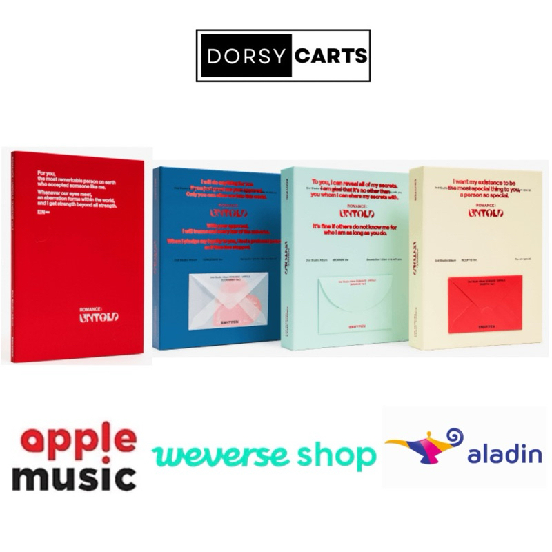 ENHYPEN “ROMANCE : UNTOLD of ALBUM (Engene and Standard Versions ...