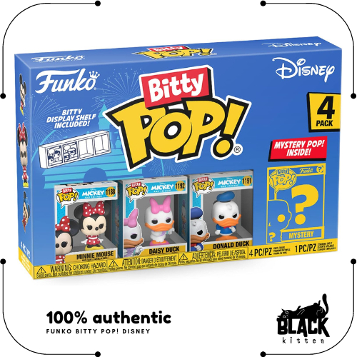 Funko Bitty Pop! Disney Mini Collectible Toys 4-Pack (Minnie Mouse ...