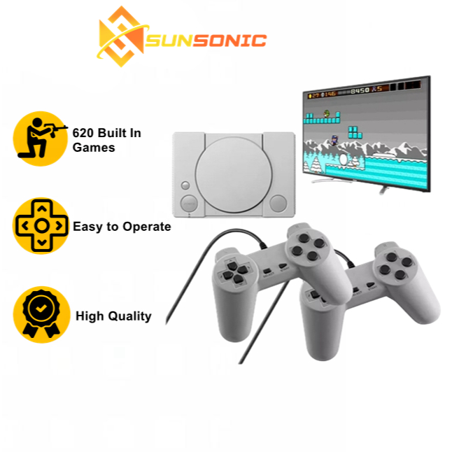 Tv Video Game Mini Console Player Station With 620 Built-In Classic 8 ...