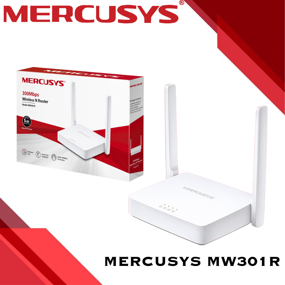 Mercusys MW301R 300Mbps Wireless N Router | Router | HOME WIFI | Shopee ...