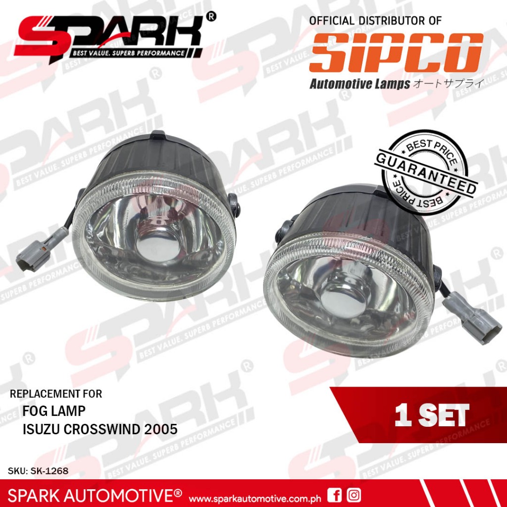 (Complete Set) Fog Lamp Foglight Bumper Lamp for Isuzu Crosswind ...