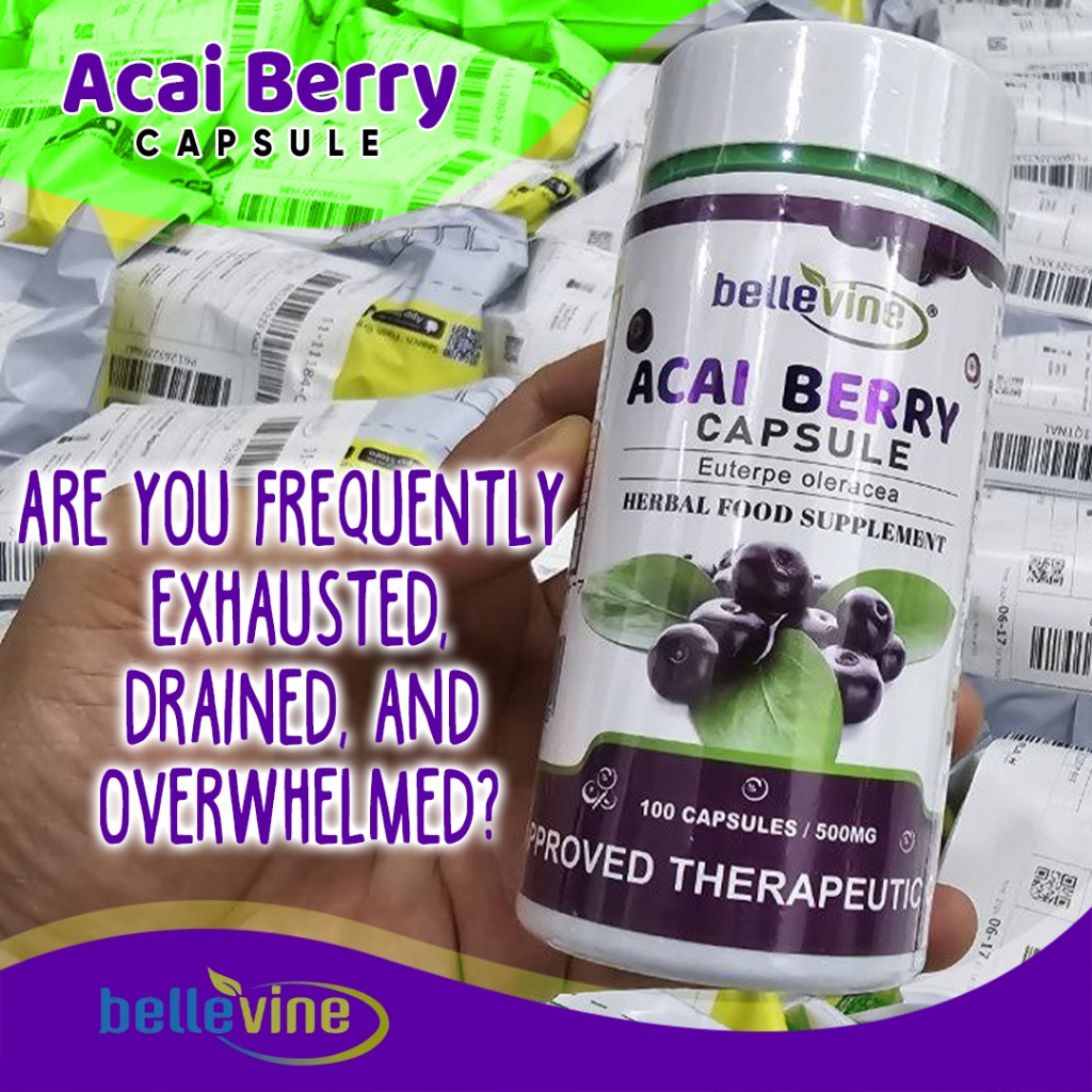 Acai Berry Organic Capsules 100 capsule 500mg | Shopee Malaysia