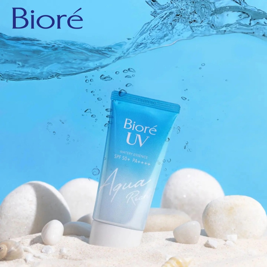 Biore UV Sunscreen Aqua Rich Watery Essence/Gel Rich Water SPF 50+ PA sunblock Import from Japan ...